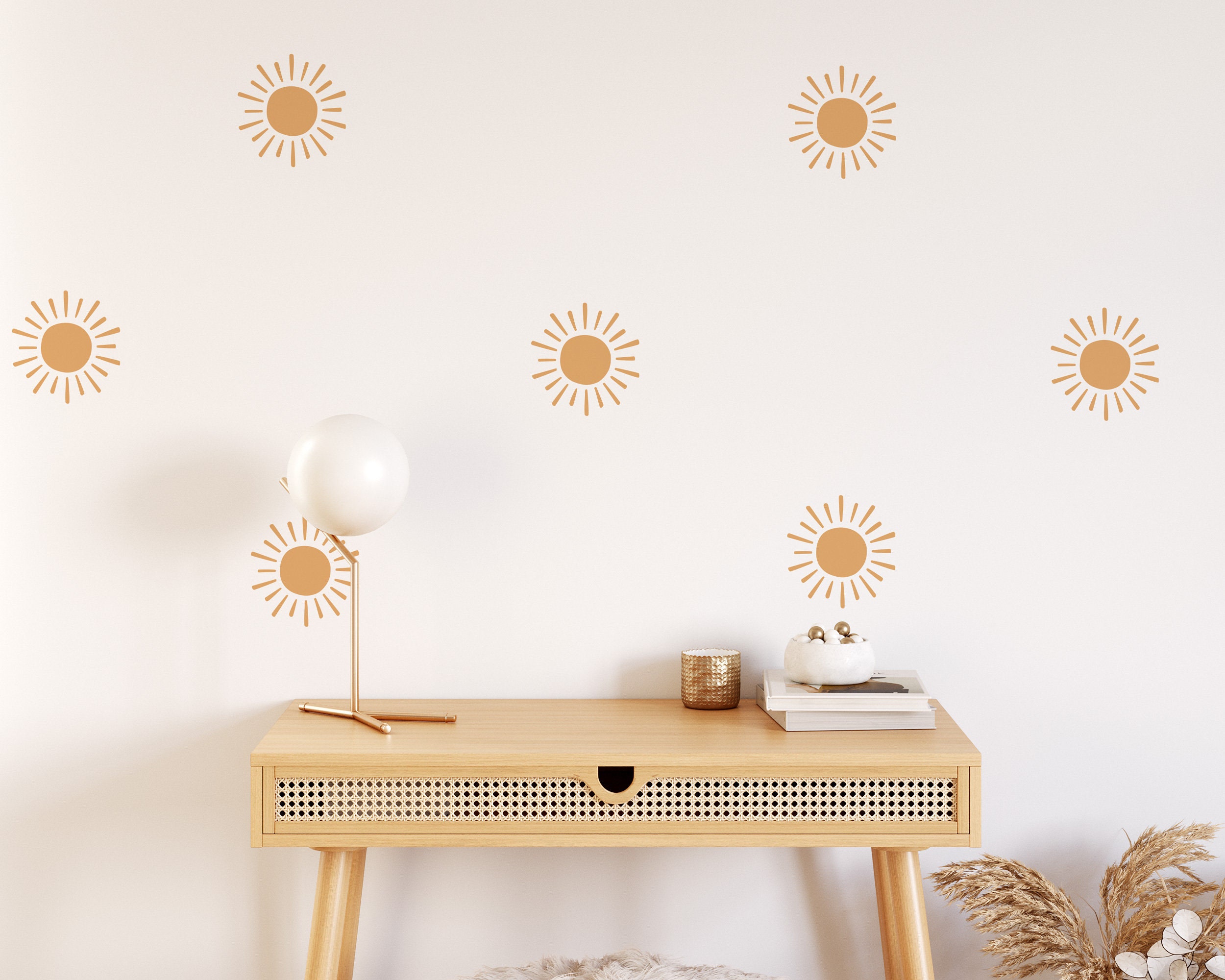 Sunshine Wall Decals, Set of 20 Individual Sunbursts, Cute Kids Room ...
