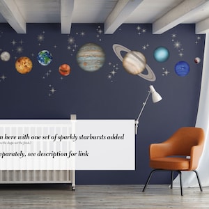 Sun & Planets Wall Stickers Set, Solar System Kids Room Decor or ...