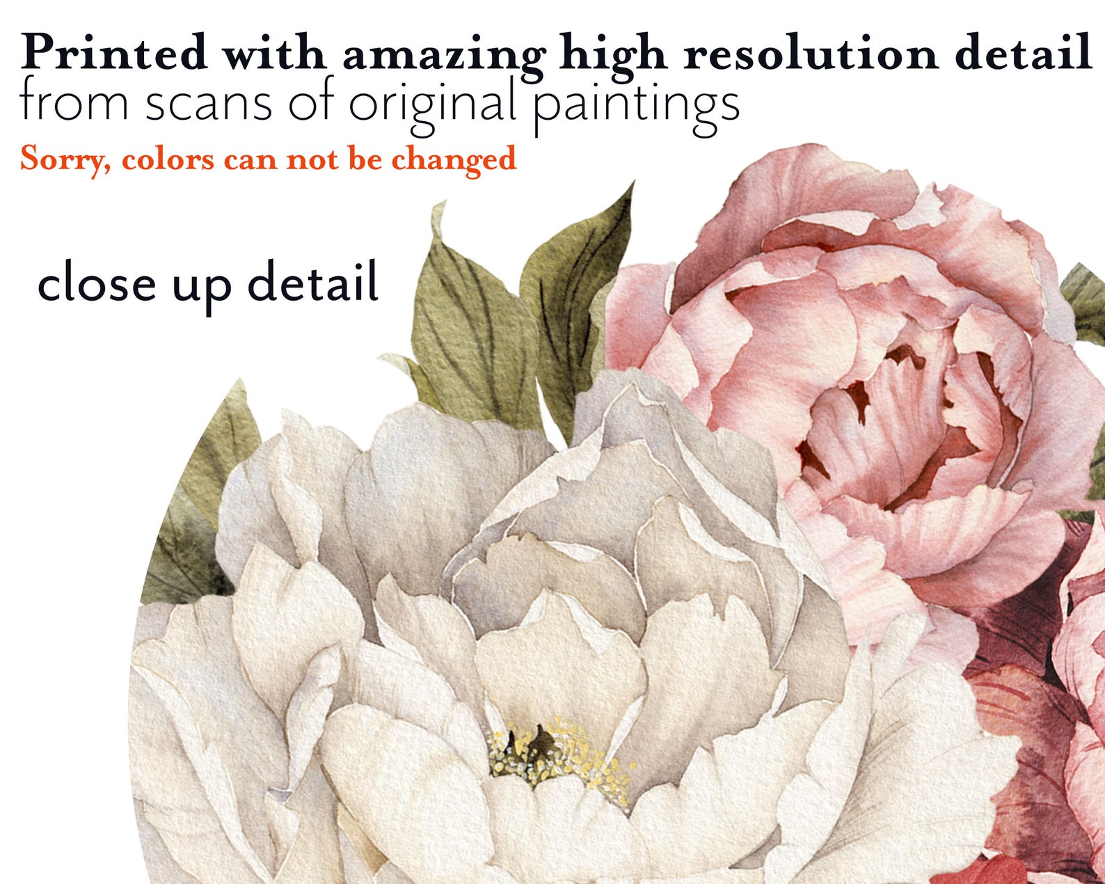 Flower Decals Large Pink and Red Flower Decals Wall Stickers | Etsy