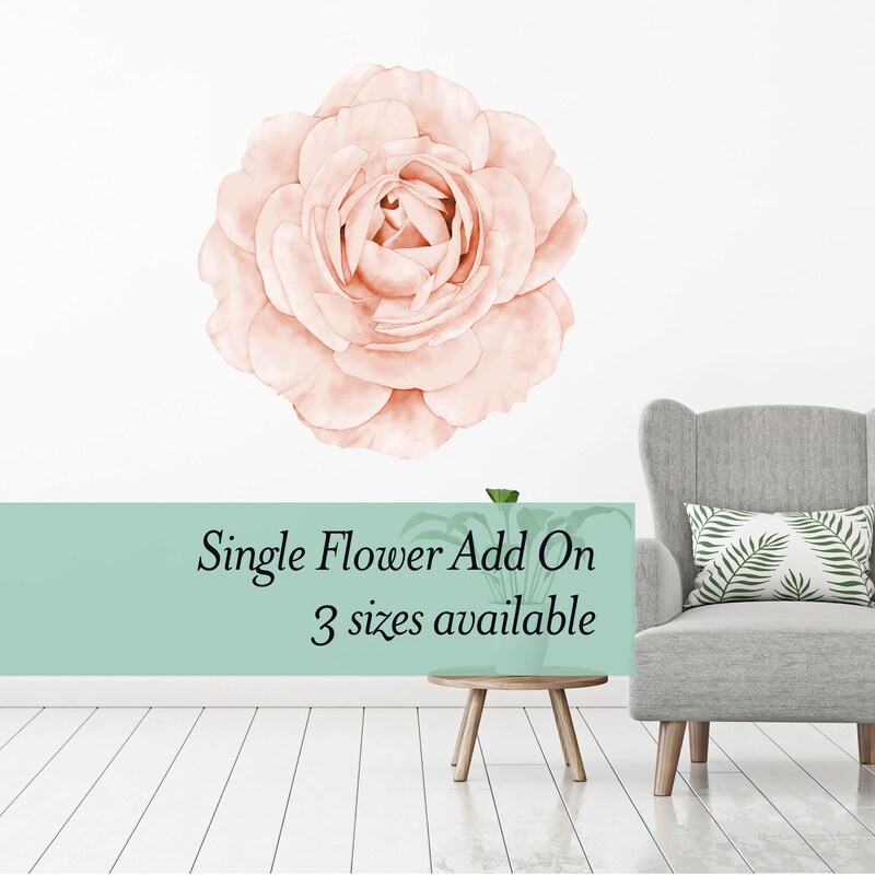 Rose Wall Decal - Etsy