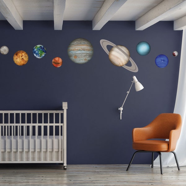 Solar System Wall Stickers - Etsy
