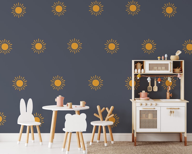 Sunshine Wall Decals Set of 20 Individual Sunbursts Cute - Etsy
