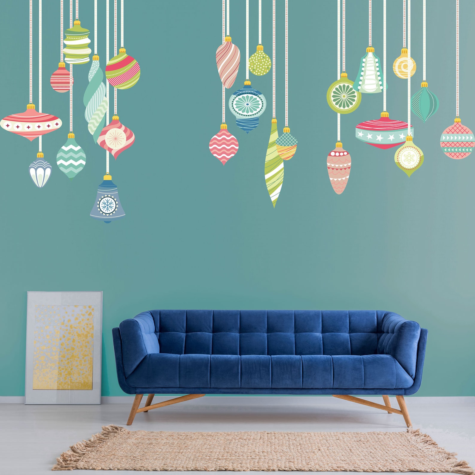 Retro Ornaments Wall Decals Reusable Wall Stickers - Etsy