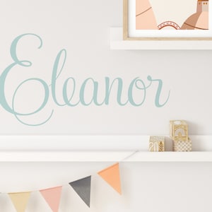 Personalized Name Wall Decal - Custom Wall Sticker, Baby Above Crib or ...