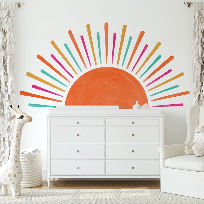 Sun Wall Mural - Etsy