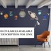 Sun & Planets Wall Stickers Set, Solar System Kids Room Decor or ...