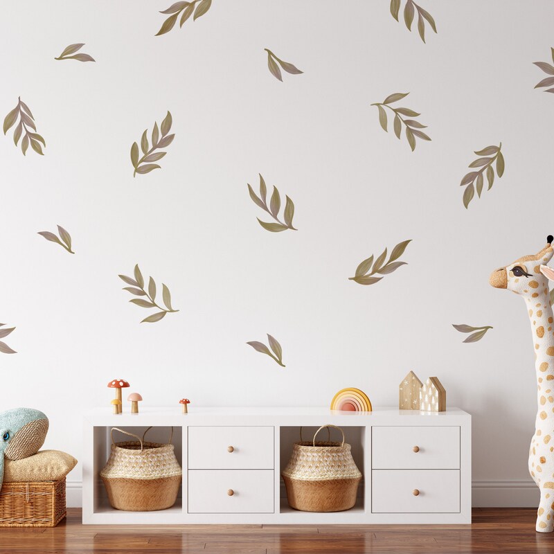 Leaf Wall Decal - Etsy