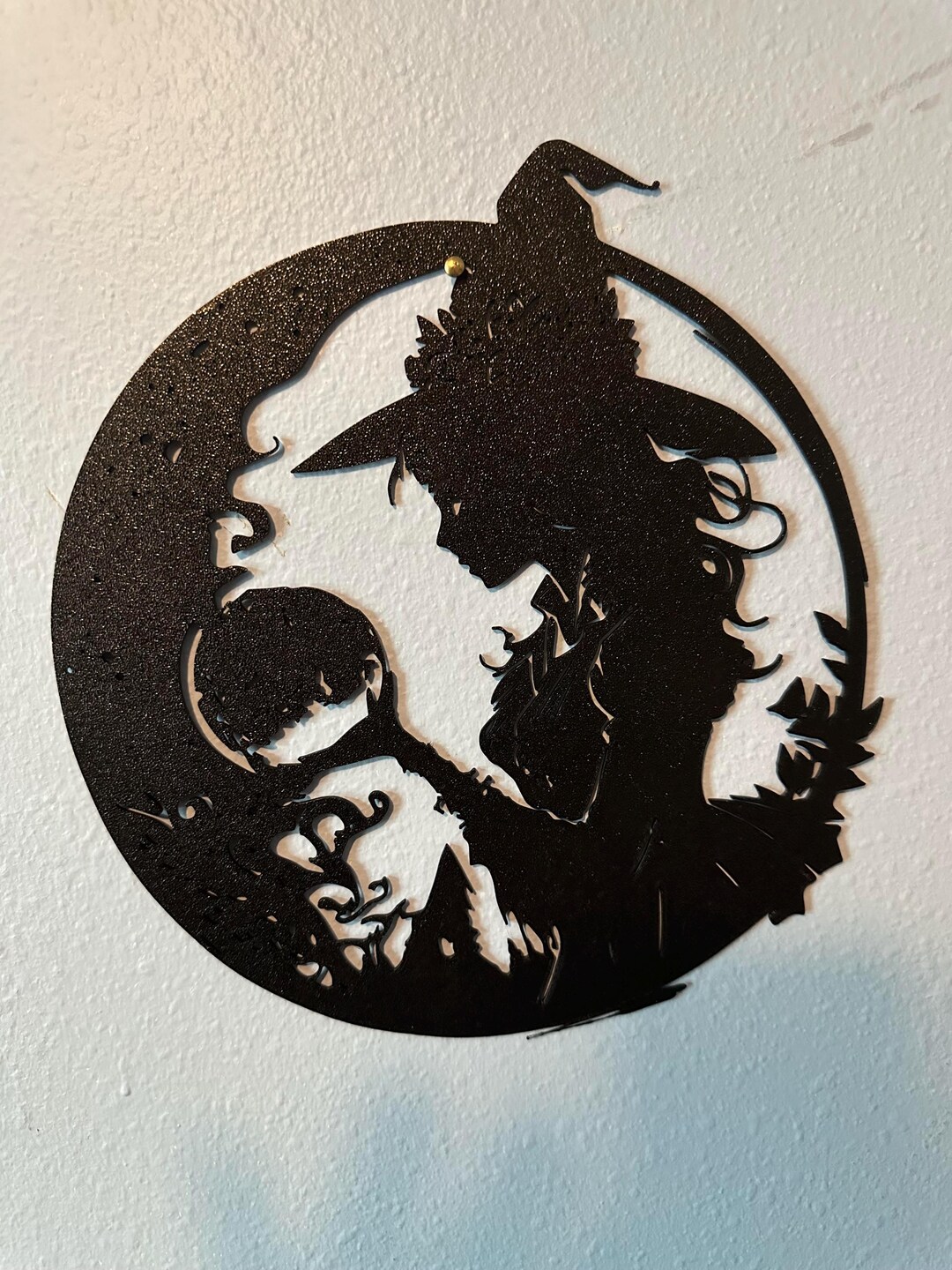 Witch Holding Orb - Wall Art - Etsy