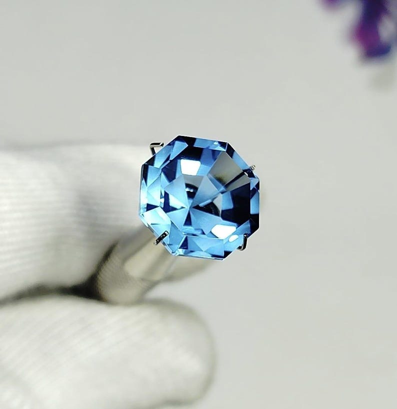 AAA Tanzanite Octagon Shape 12x12mm Fantasy Cut Loose Gemstone 6.50ct ...