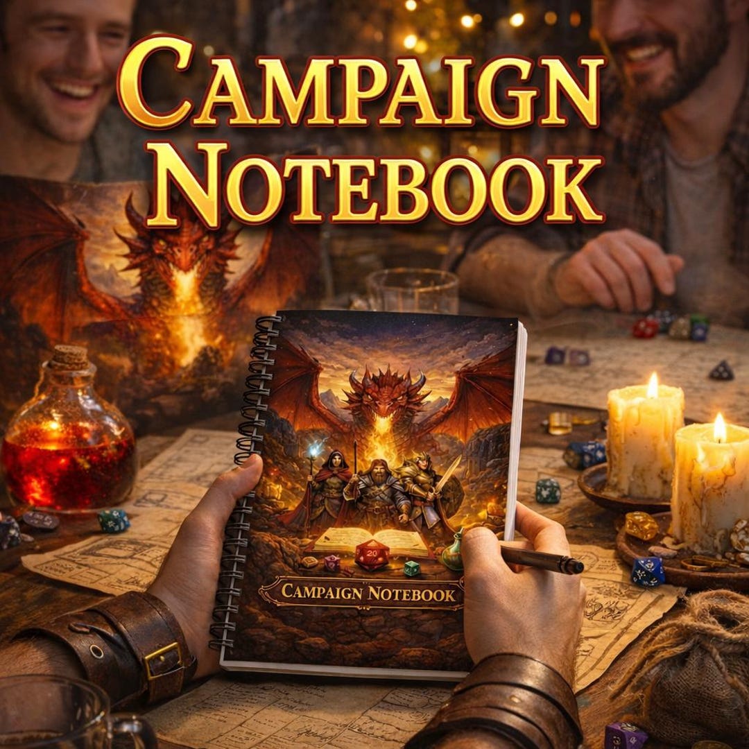 Adventurers Campaign Notebook Spiral Notebook - Etsy