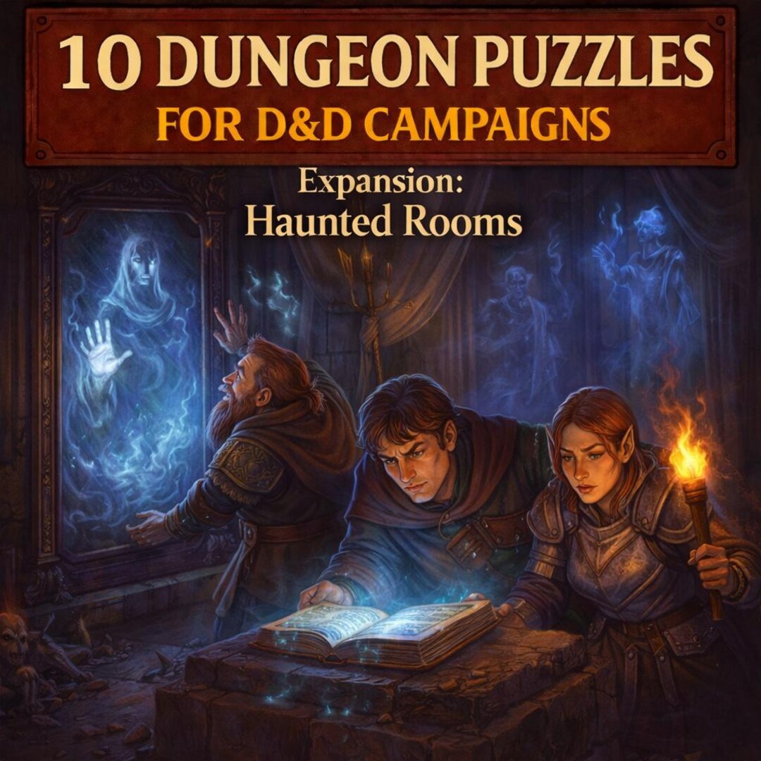 Dnd 5e Haunted Dungeon Puzzles, Horror Puzzle Rooms (printable A4 PDF ...