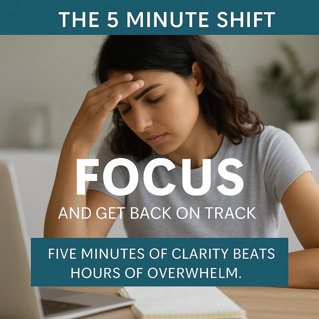 Refocus Reset, 5 Minute Productivity Guide for Work or Study (PDF) - Etsy