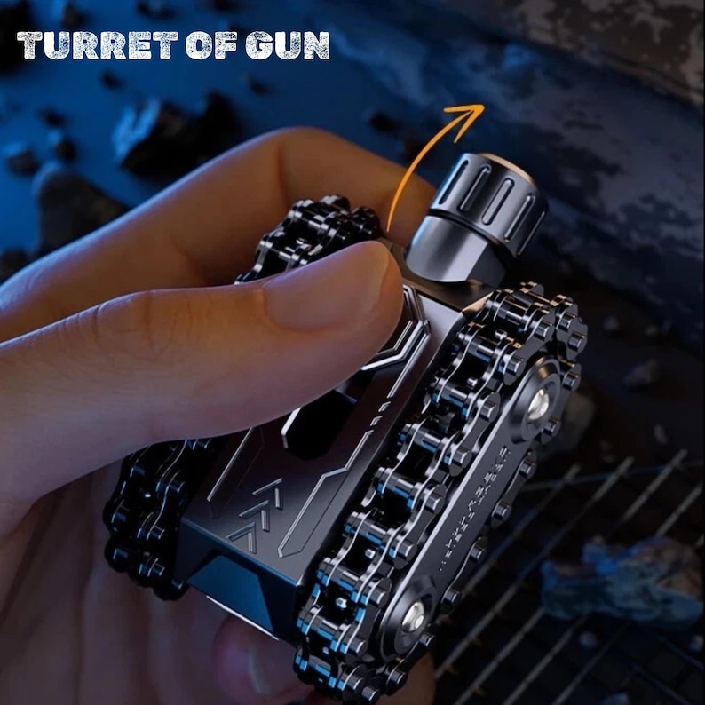 Tank Track Fidget Spinner | Metal EDC Stress Relief Toy - Etsy