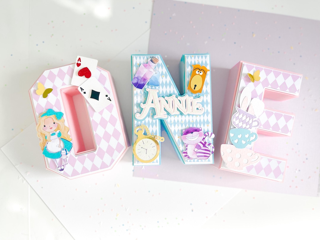 Alice in Wonderland 3D Letters / Alice in Wonderland Party / Alice in ...