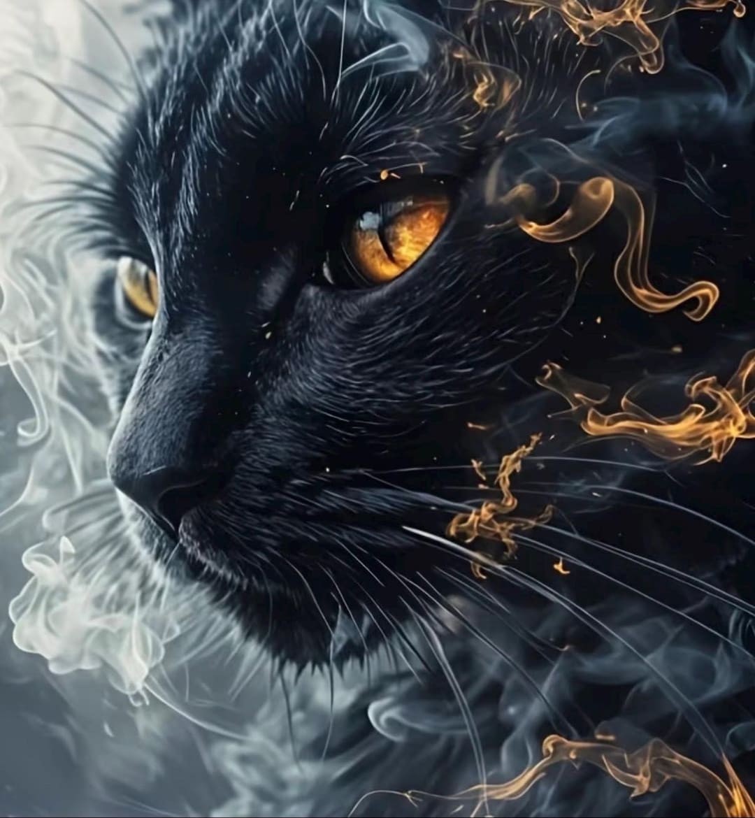 DIY Diamond Art Kit, Black Cat Face, Vibrant Colors, 40x40cm - Etsy UK