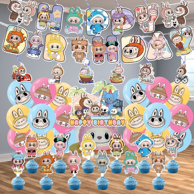 Labubu Party Decorations Supplies - Etsy