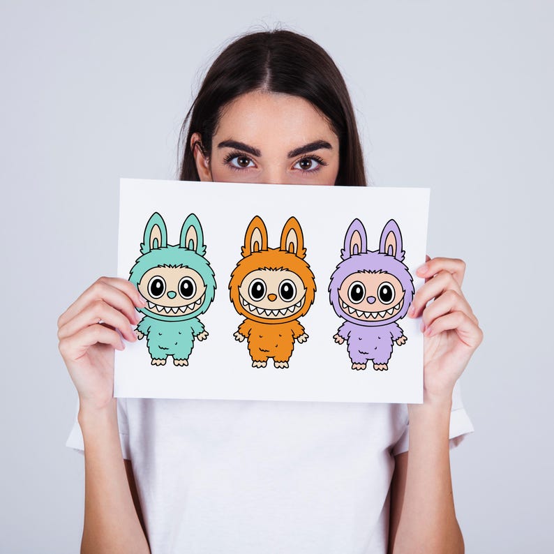 28 Labubu Design SVG, Labubu Png, Monsters Cliparts, Labubu Character ...