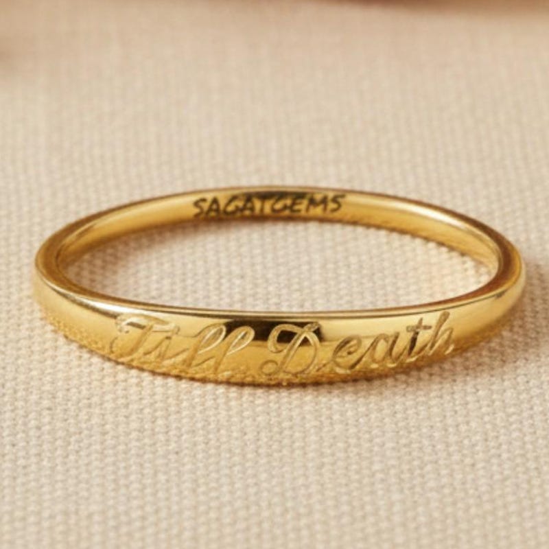Until Death Ring - Etsy