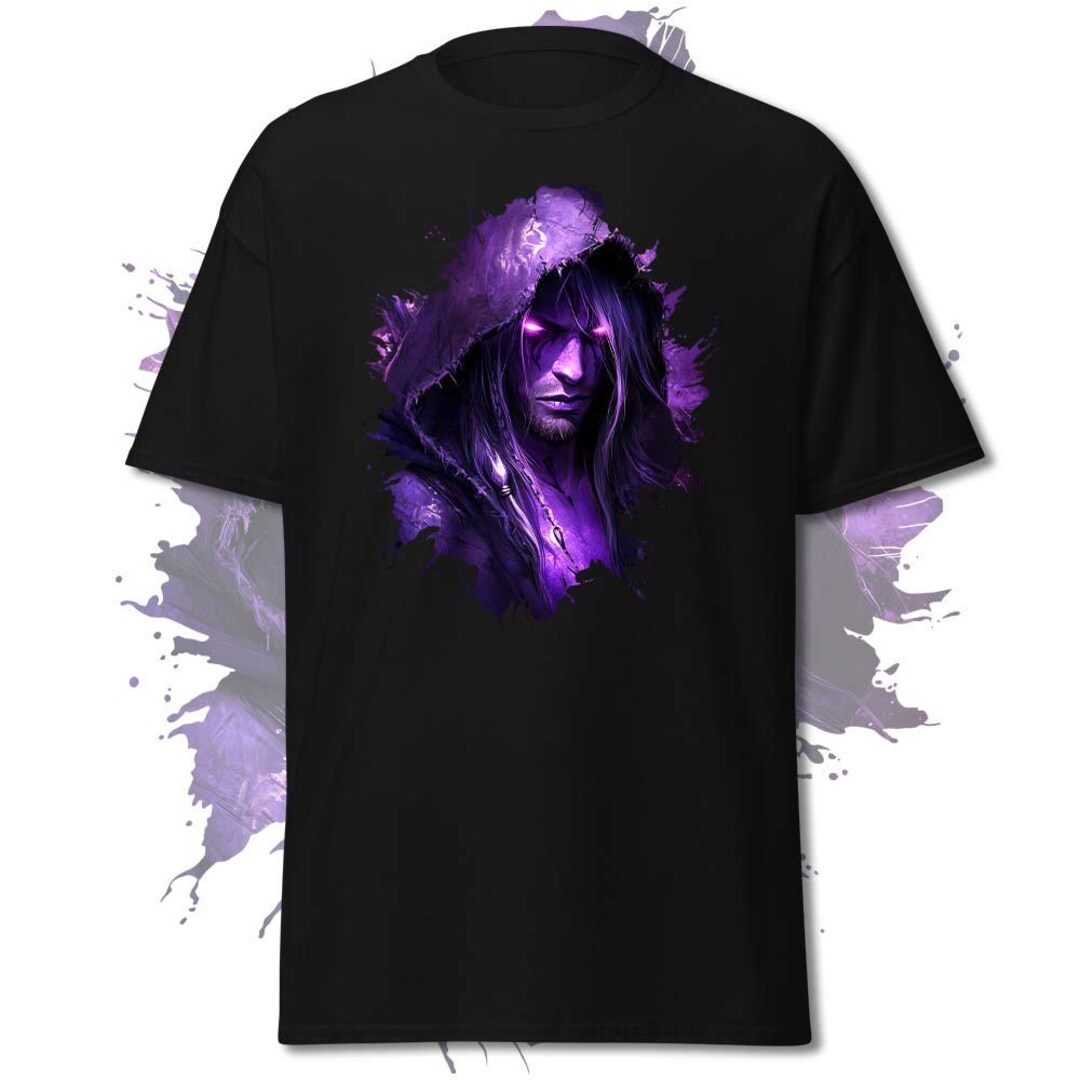 Fantasy T-shirt Mysterious Mage With Violet Gaze | Unisex Shirt – Gift ...