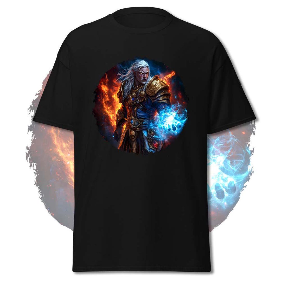 Fantasy T-shirt Fire Mage With Ice Power | Unisex Shirt – Gift for ...