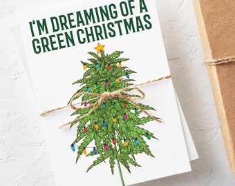 Christmas Cannabis - Etsy