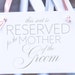 Reserved Sign for Wedding | Seating Chair Signage for Events | Paper ...