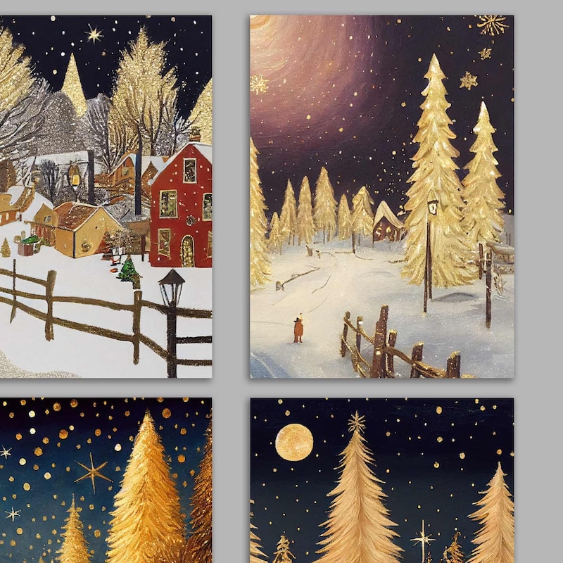 Rustic Holiday Cards - Etsy