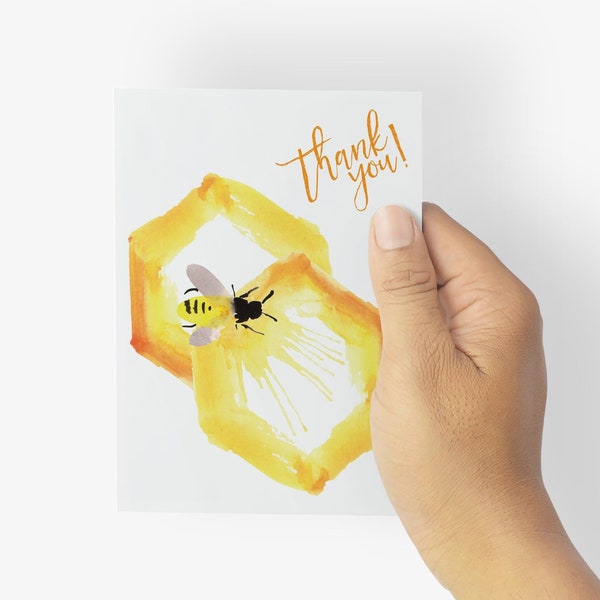 Bumble Bee Thank You Cards - Etsy