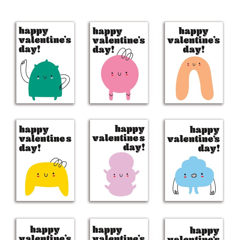 Mini Valentine Cards - Etsy