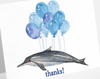 Dolphin Thank You Cards - Etsy