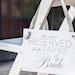 Reserved Seat Sign for Father of the Bride | Wedding Ceremony Decor ...