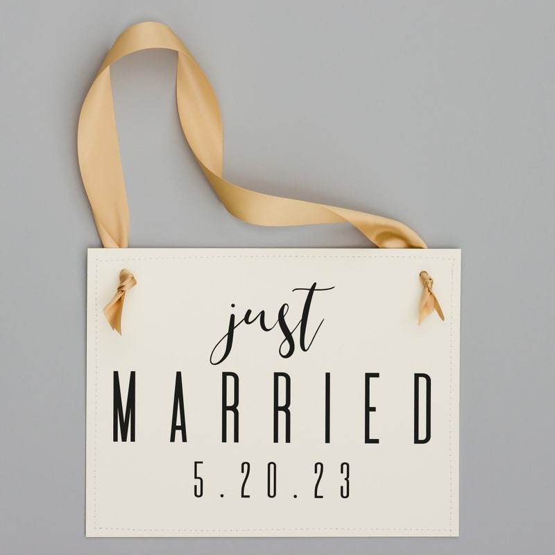 Just Married Signs - Etsy
