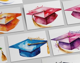 Graduation Cards Watercolor - Etsy