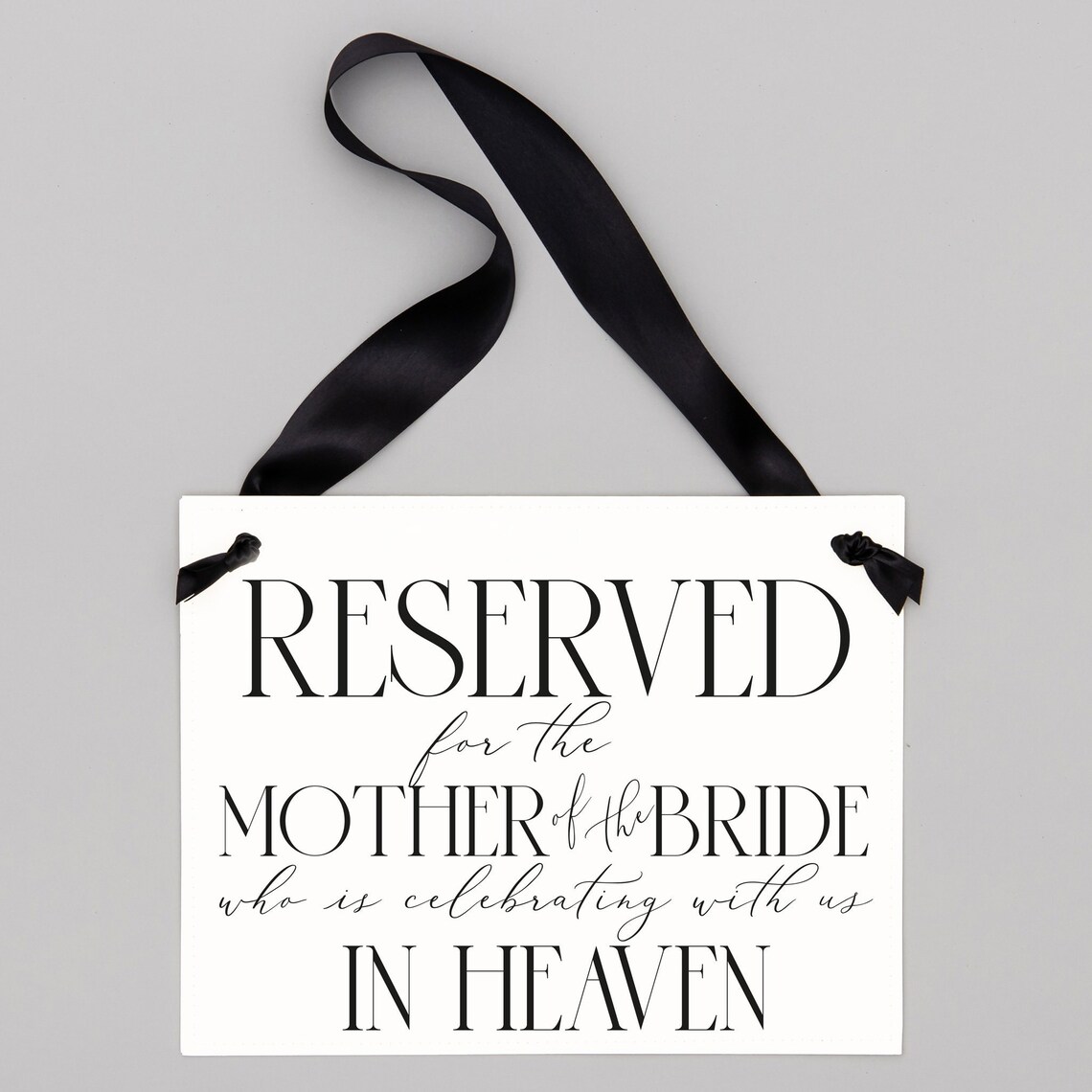 Mother of the Bride Memorial Sign for Wedding Chair Banner - Etsy