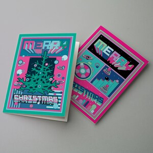 24 Vintage Inspired Retro 80s OG Christmas Cards + Envelopes - Etsy