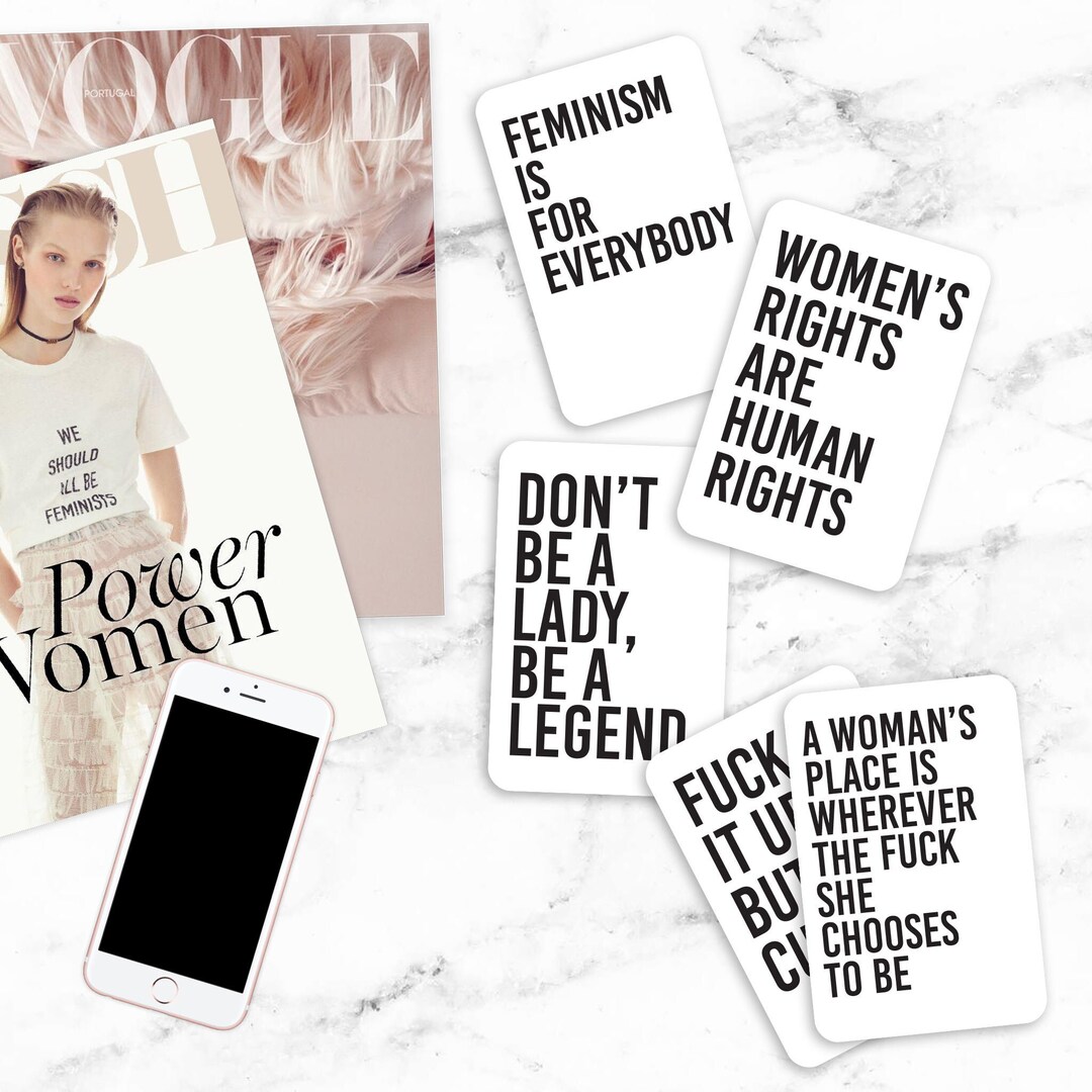 16 Empowering Feminist Affirmation Cards - Inspirational Mantras Deck ...