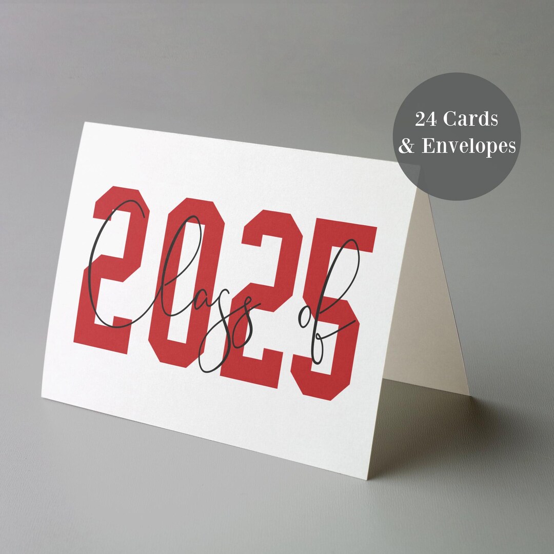 Class of 2025 Graduation Cards – 24-card Boxed Set With Envelopes ...
