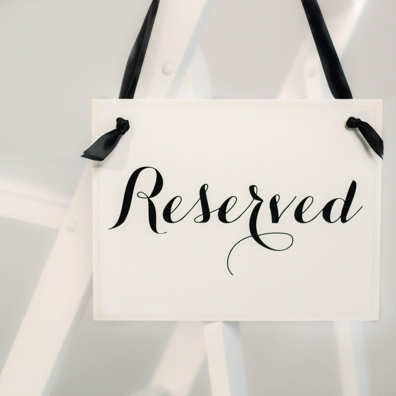 Set of 2 Reserved Signs Seat Banners Wedding Ceremony - Etsy