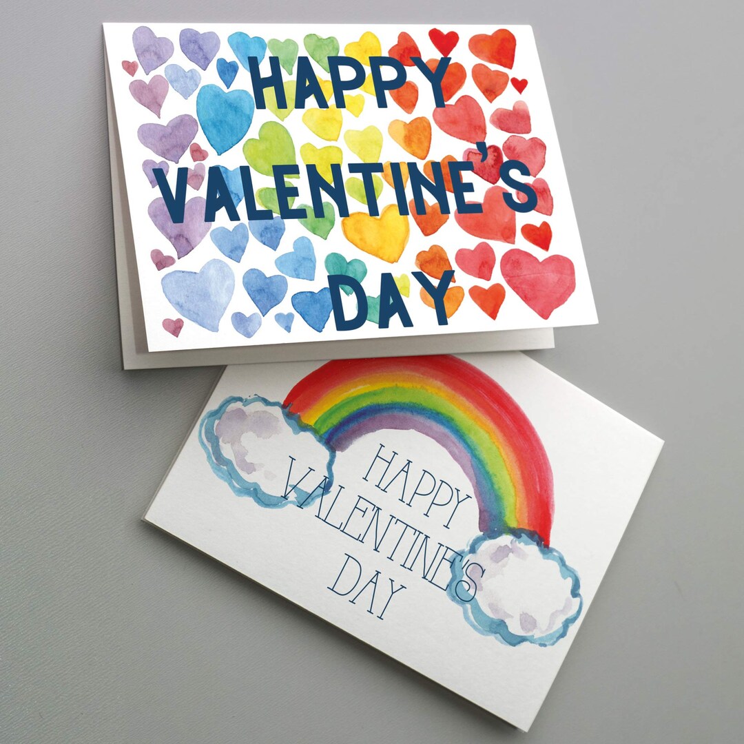 24 LGBTQ Valentine's Day Cards Blank Happy Valentine's Gay Pride ...