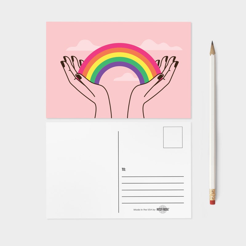 Pink Postcards - Etsy