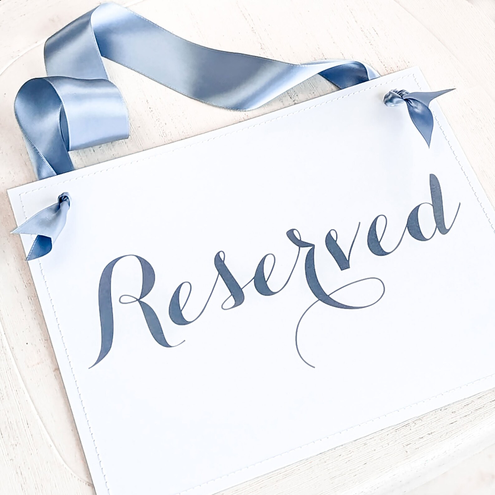 Set of 2 Reserved Signs Seat Banners Wedding Ceremony - Etsy