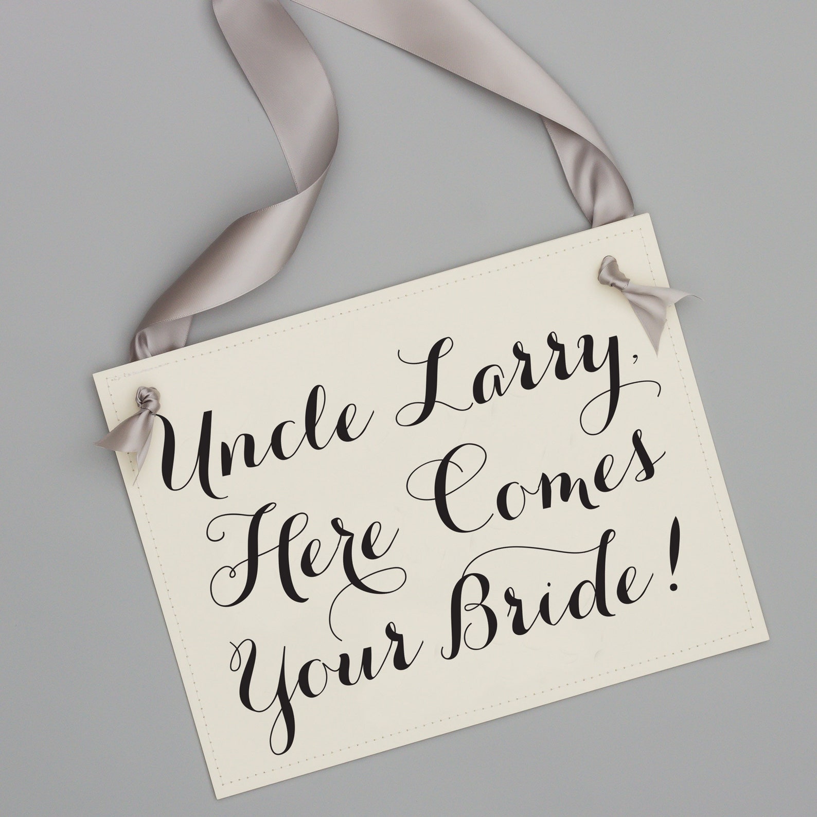 Personalized Here Comes Your Bride Sign Ring Bearer Flower - Etsy