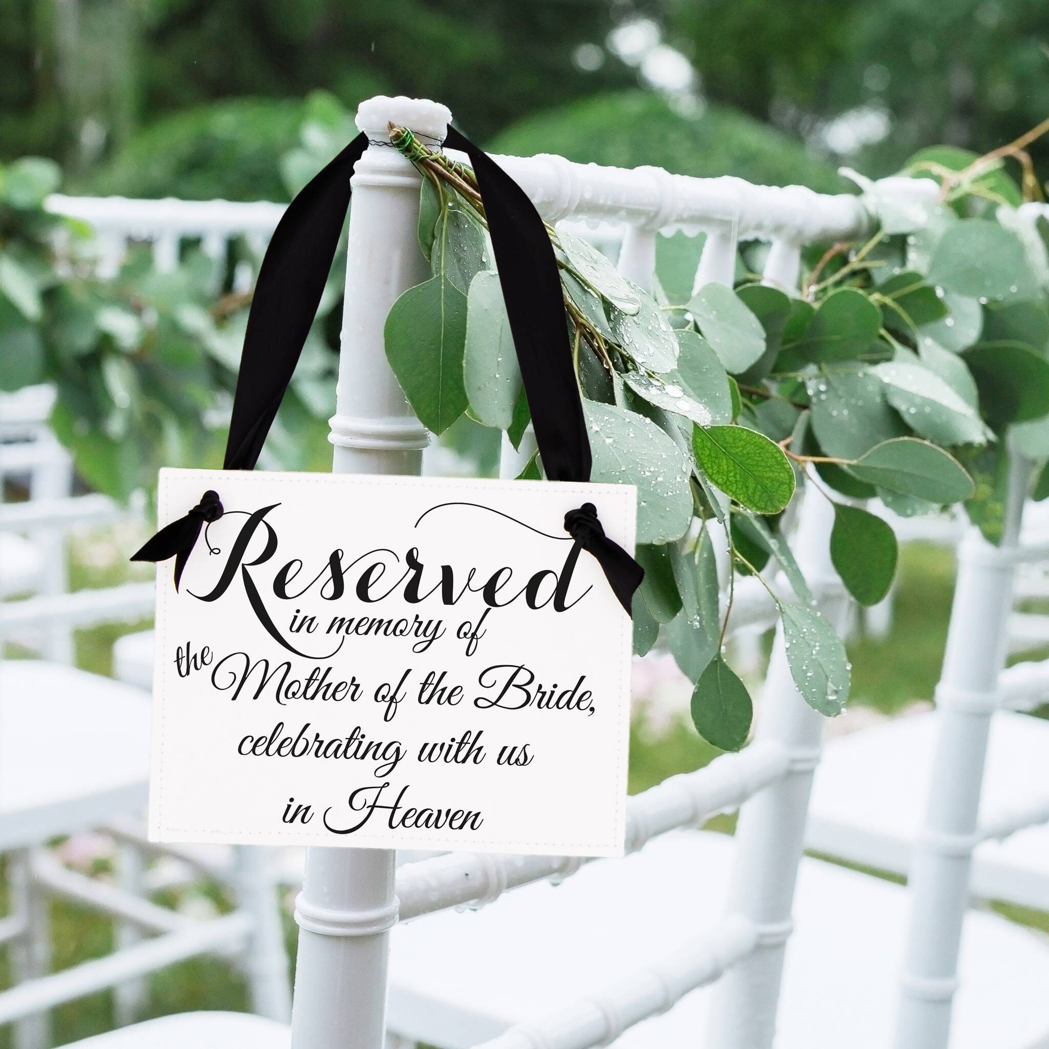 Mother of the Bride Memorial Sign Reserved in Memory of the | Etsy Canada