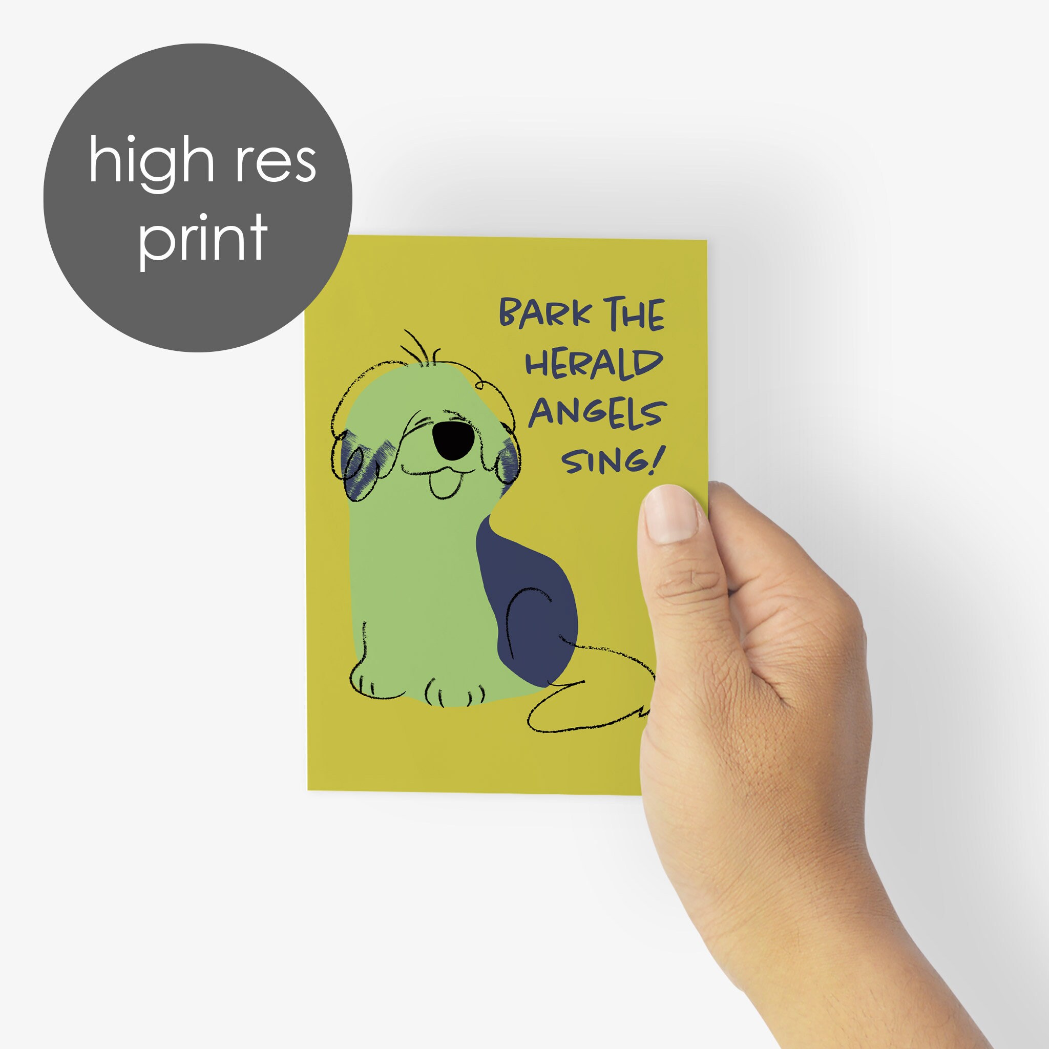 24 Funny Dog Christmas Cards With 6 Whimsical Humorous Illustrations ...