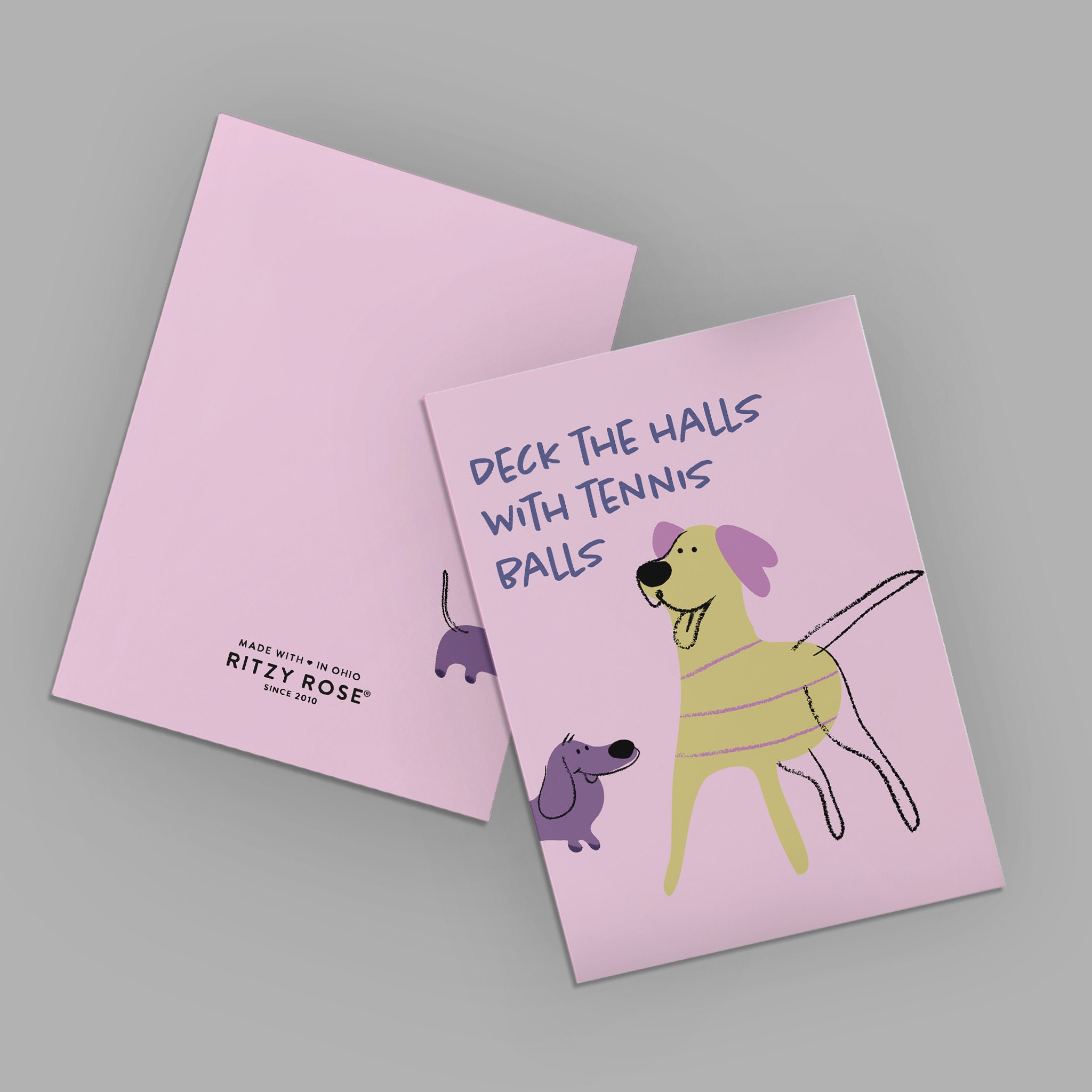 24 Funny Dog Christmas Cards With 6 Whimsical Humorous Illustrations ...