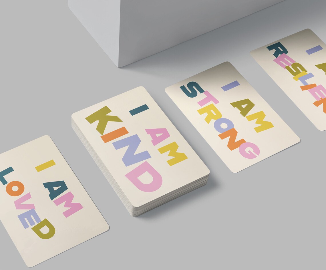 16 Colorful Positive Affirmation Cards for Children - Self-esteem ...