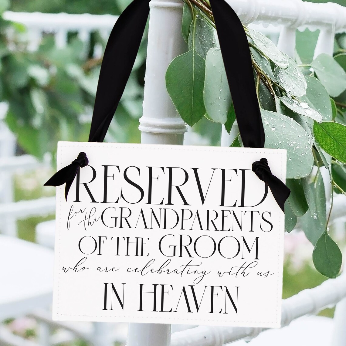 In Memory Groom's Grandparents Wedding Sign Reserved for - Etsy