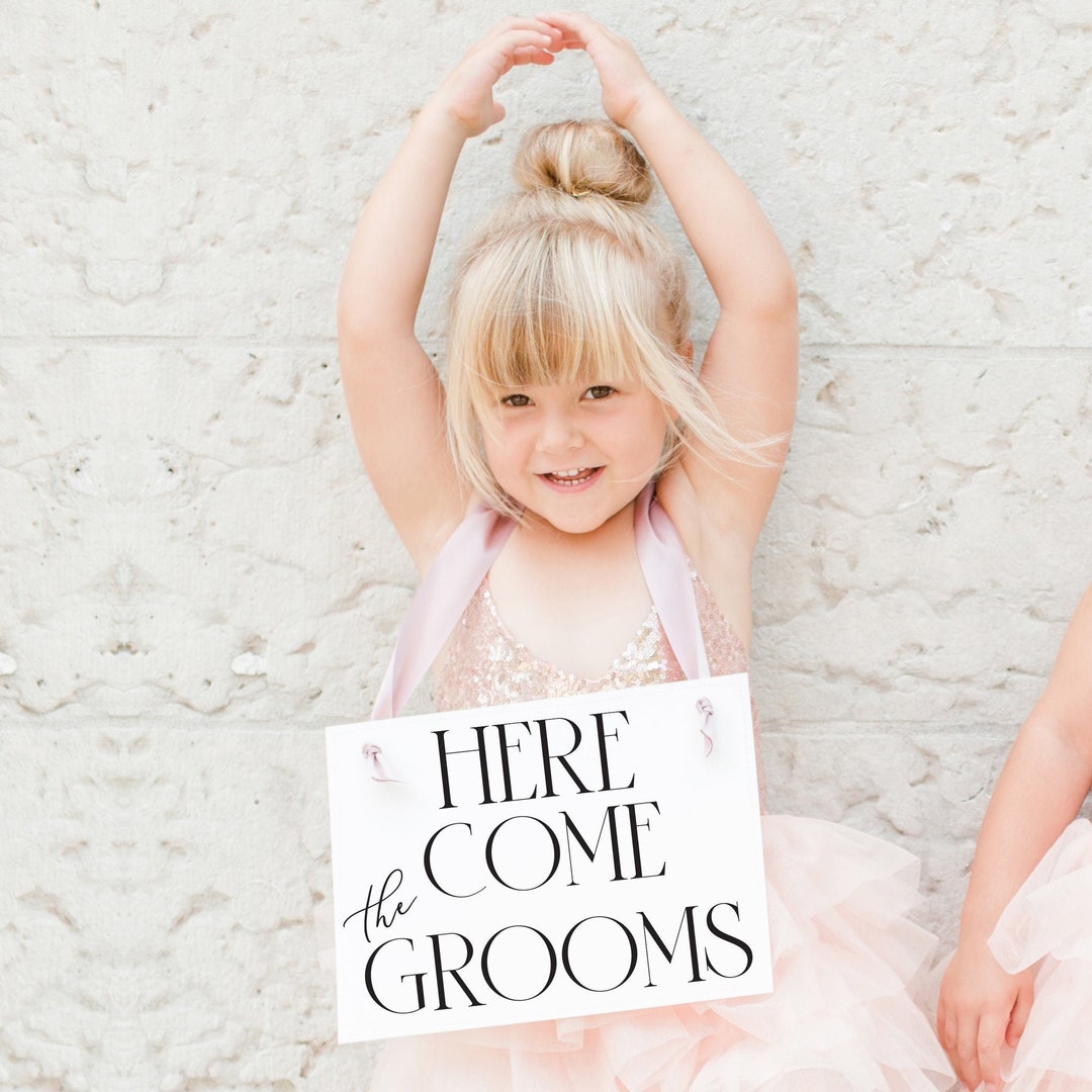 LGBTQ Gay Wedding Sign for Flower Girl or Ring Bearer Here - Etsy