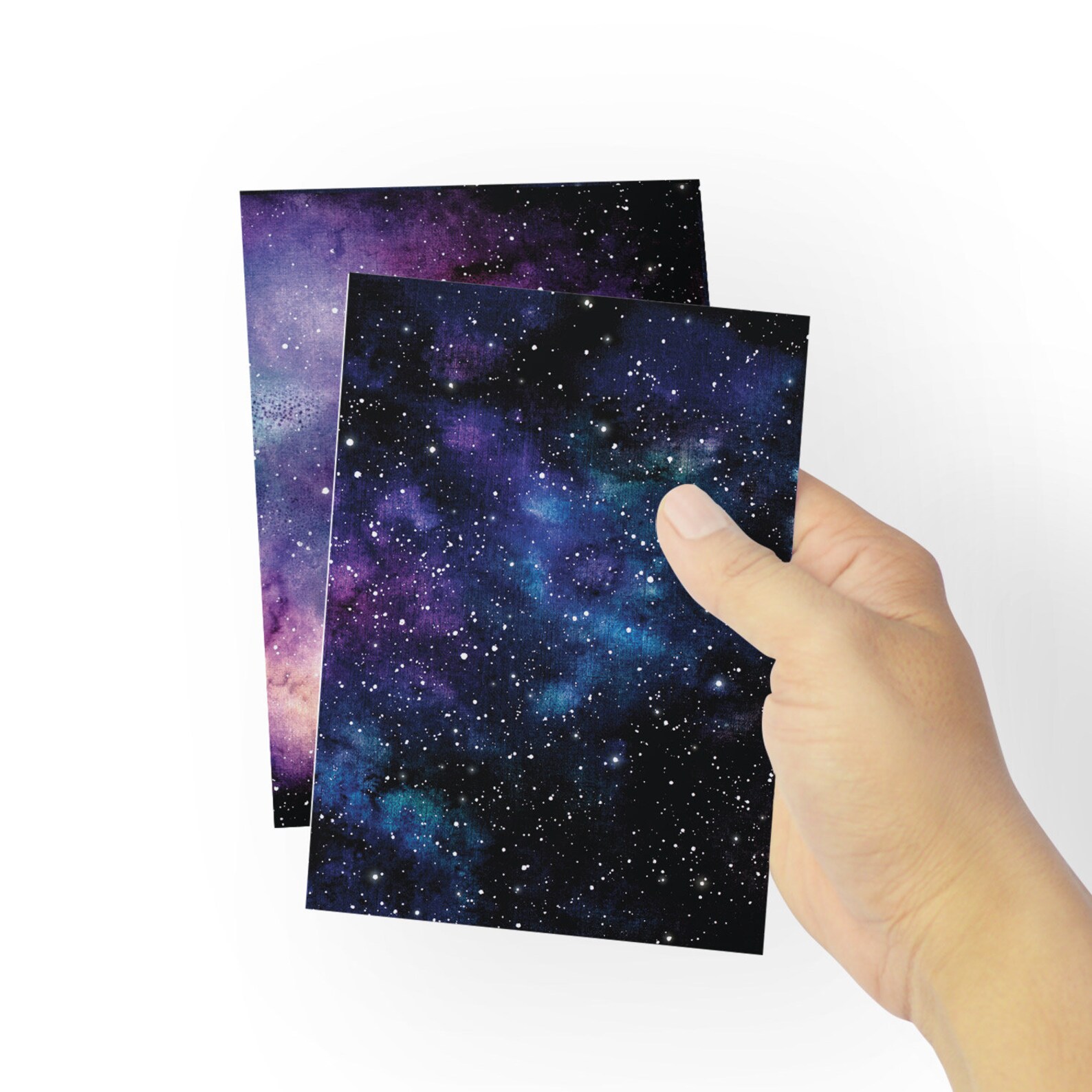 24 Galaxy Print Greeting Cards Blank Just Because All - Etsy