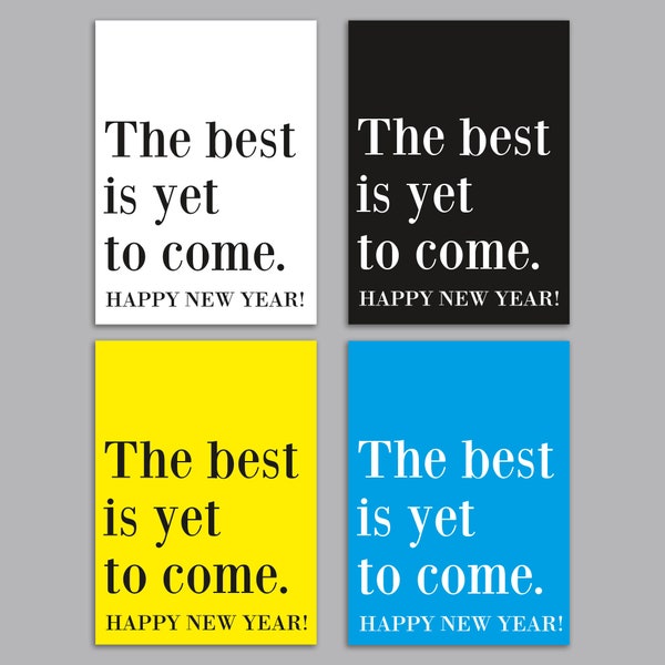Happy New Year Card - Etsy